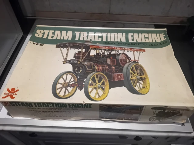 BANDAI STEAM TRACTION Engine, Garret 1919 1:16 Scale Model Kit PLEASE ...