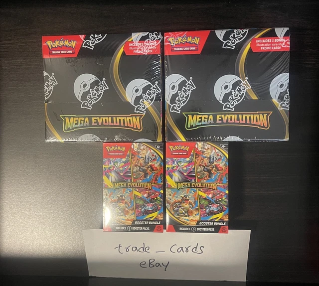 POKÉMON TCG MEGA Evolution Enhanced Booster Box And Booster Bundle * 2 ...