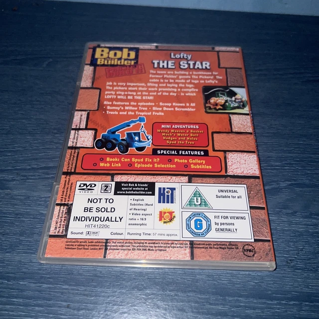 BOB THE BUILDER lofty the star dvd £1.00 - PicClick UK