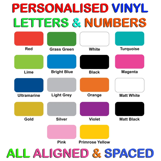 STICKY VINYL LETTERING For Signs Cars, Boats Etc. Good Value!! £7.45 ...