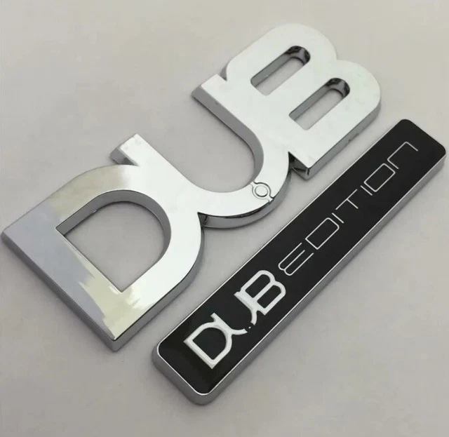CHROME DUB EDITION Car Badge NEW For VW GOLF GTI TDI POLO LUPO CADDY T4 ...