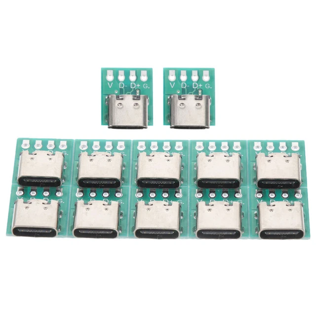 12 PCS CARTE USB Type-c Transmission Par Câble PCB Conversion Board EUR ...