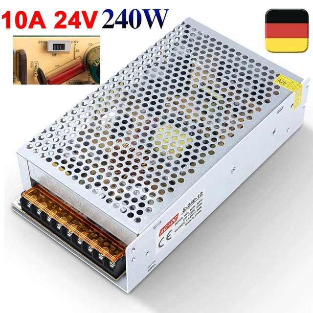 DC 24V 10A 240W Schaltnetzteil Netzteil Netzgerät Trafo Treiber ...