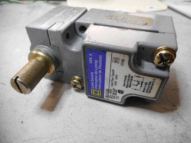 SQUARE D -- HEAVY LIMIT SWITCH and ROTARY HEAD -- 9007T10 -- 9007CO52 ...