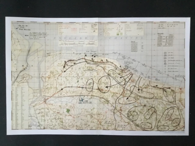 D-DAY WW2 OMAHA BEACH MAP : MAP SHOWS OVER AMBITIOUS PLAN ON U.S ...