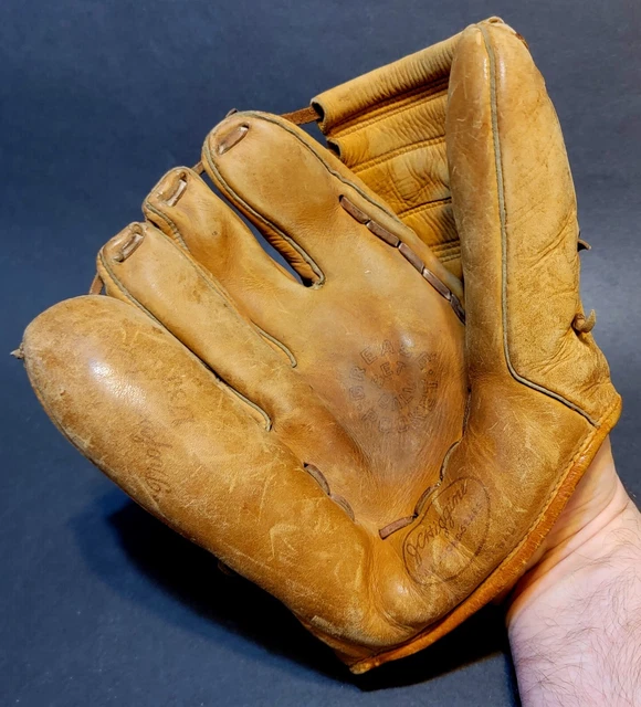 VINTAGE LEATHER COOPER Weeks J.C. Higgins Model 1783 Right Catch Made ...