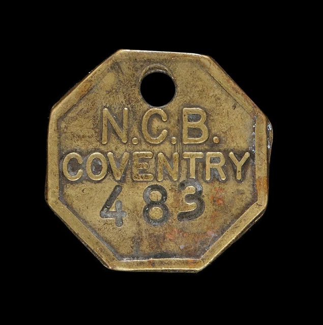 NCB COVENTRY COLLIERY Coal Miner's Pay Check Mine Pit Tally. National ...