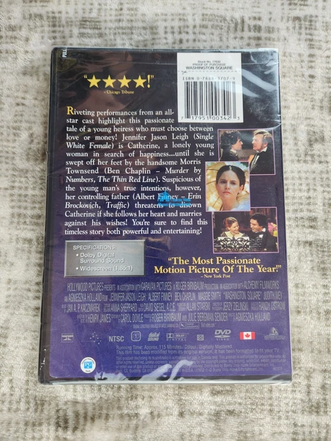 WASHINGTON SQUARE DVD Widescreen Jennifer Jason Leigh NEW $11.99 ...