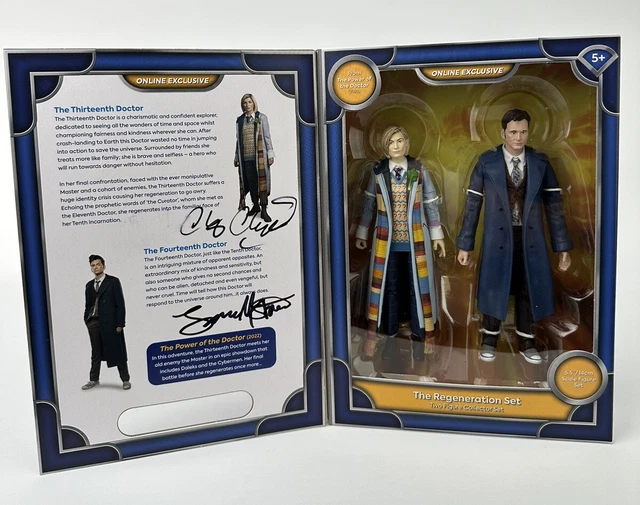 RARE SIGNED -CHARACTER - Doctor Who 13th & 14th Doctor Figures ...