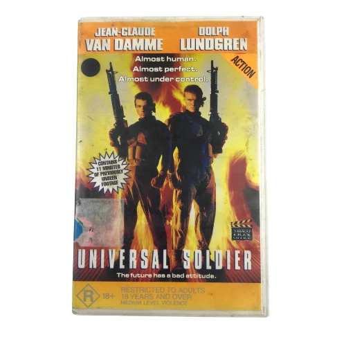 UNIVERSAL SOLDIER (VAN Damme) VHS Ex-rental Video $40.00 - PicClick AU