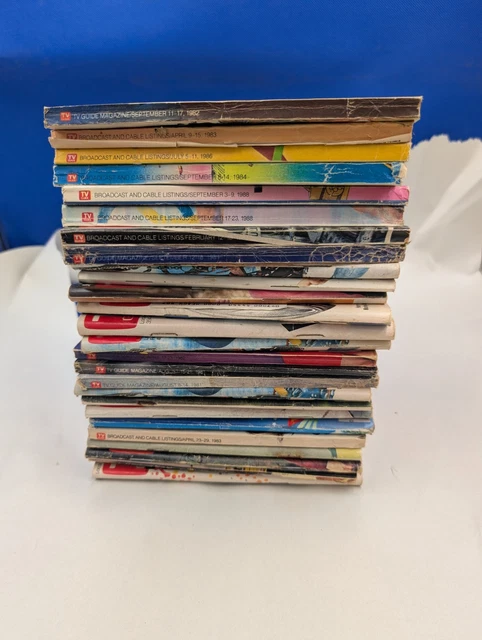 26 TV GUIDE Magazine 1970's 80's MASH Elvis Olympics Fall Preview ...