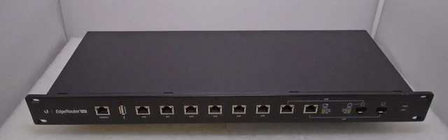 UBIQUITI ERPRO-8 EDGEROUTER Pro 6-Port Broadband Router ,2 x Combo RJ45 ...