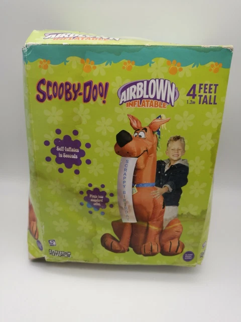 VINTAGE GEMMY AIRBLOWN Inflatable Scooby-Doo SCRAPPY BIRTHDAY 4 Feet In ...