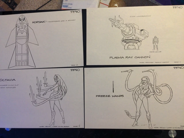 SHE-RA ANIMATION CEL vintage MOTU cartoon MODEL SHEET princess power he ...