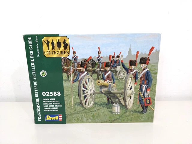REVELL 1/72 FRENCH HORSE GUARDS ARTILLERY Napoleonic Figures set 02588 ...
