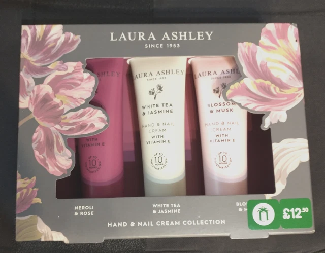 LAURA ASHLEY HANDCREAM Collection Hand and Nail Cream Trio Gift Set £3. ...