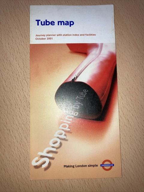 LONDON UNDERGROUND TUBE Map. (. 2001. ). £1.99 - PicClick UK