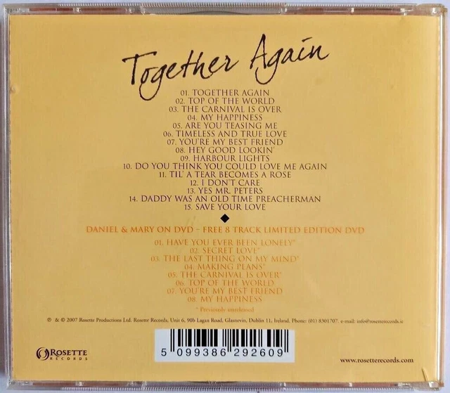 DANIEL O'DONNELL & Mary Duff - TOGETHER AGAIN, CD & DVD Album EUR 8,27 ...