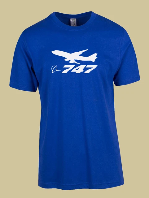 MEN WOMENS TEE Tshirt 747 Plane Jumbo Boeing Airplane Airline Queen ...