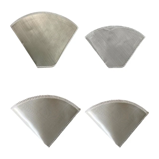 STAINLESS STEELS MESHES Coffee Filter Reusable Paperless Pours Over ...