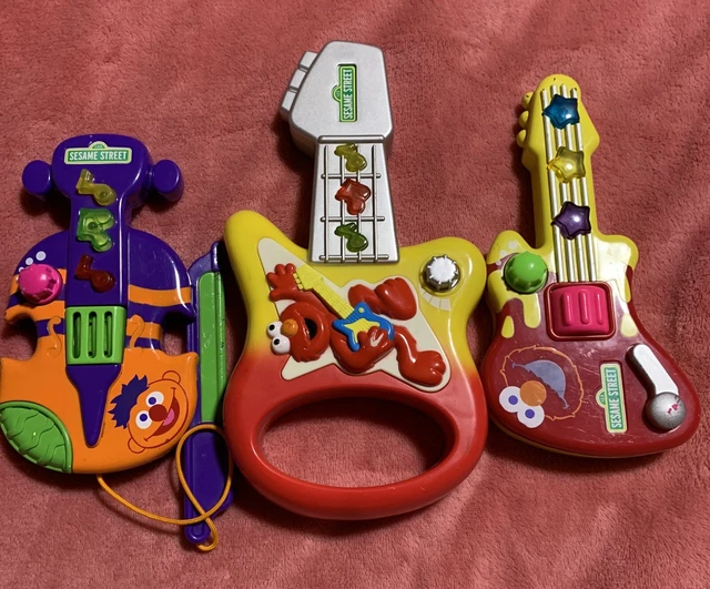 SESAME STREET BULK Mini Musical Guitars Vintage 2002,2001,2000 RARE ...
