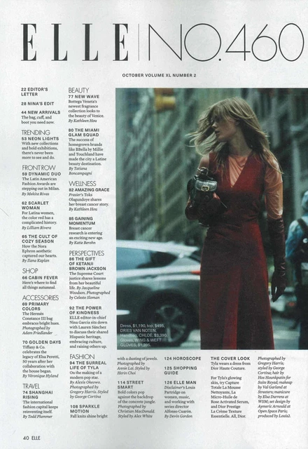 ELLE USA MAGAZINE Tyla, Pop Africain, Ketanji Brown, Olagundoye, Mode ...