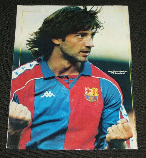 FOOTBALL CARTEL POSTER Jose Maria Bakero Fc Barcelona Cataluna Espana ...