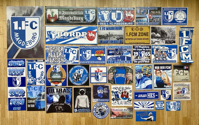 38 ULTRAS STICKER Mix Aufkleber Adesivo 1. Fc Magdeburg Block U ...