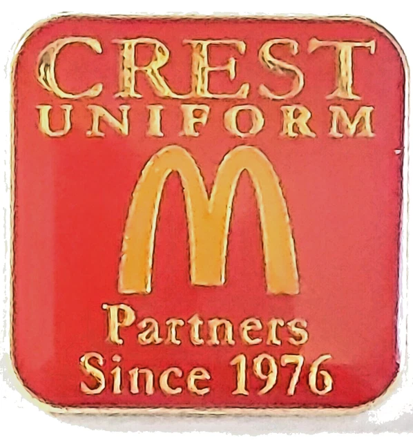 MCDONALD'S RESTAURANT & Crest Uniform Partners Since 1976 Lapel Pin £6. ...
