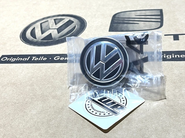 VW POLO 6R 4 x Wheel Center Centre Caps Set for 15" Wheels Genuine New ...