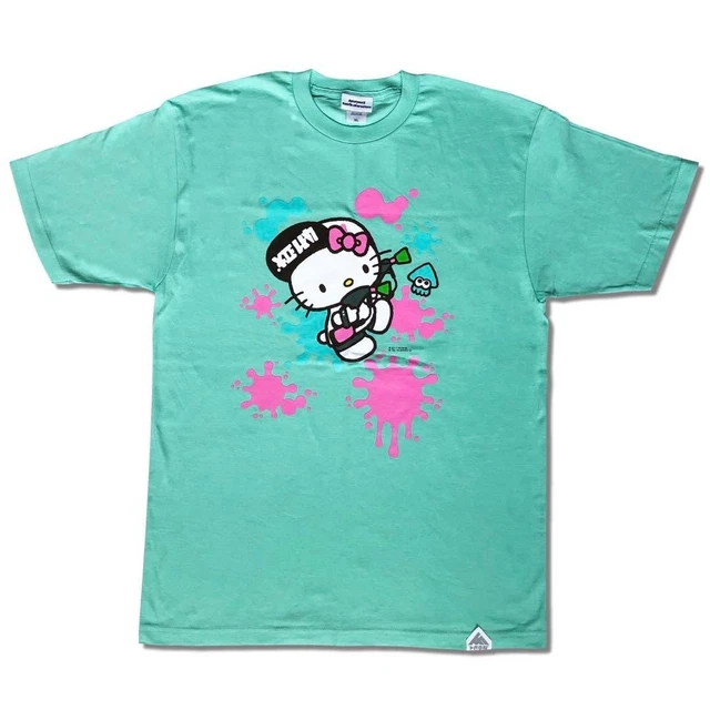 SPLATOON 2 SANRIO Hello Kitty T-Shirt M Limited Village Vanguard ...