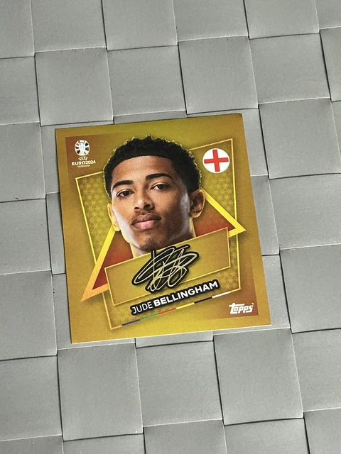 TOPPS UEFA EURO 2024 Football England Jude Bellingham Gold SP Signature ... TOPPS UEFA EURO 2024 Football England Jude Bellingham Gold SP Signature ...
