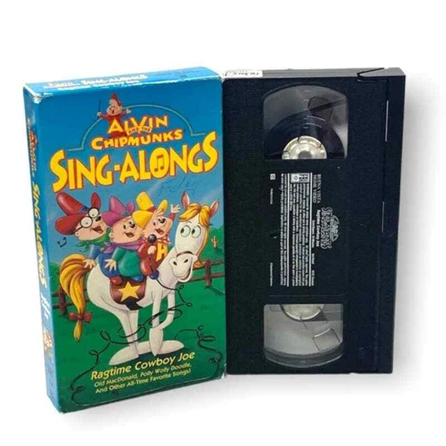 VHS ALVIN AND the Chipmunks Sing-Alongs Working On The Railroad-TESTÉ ...