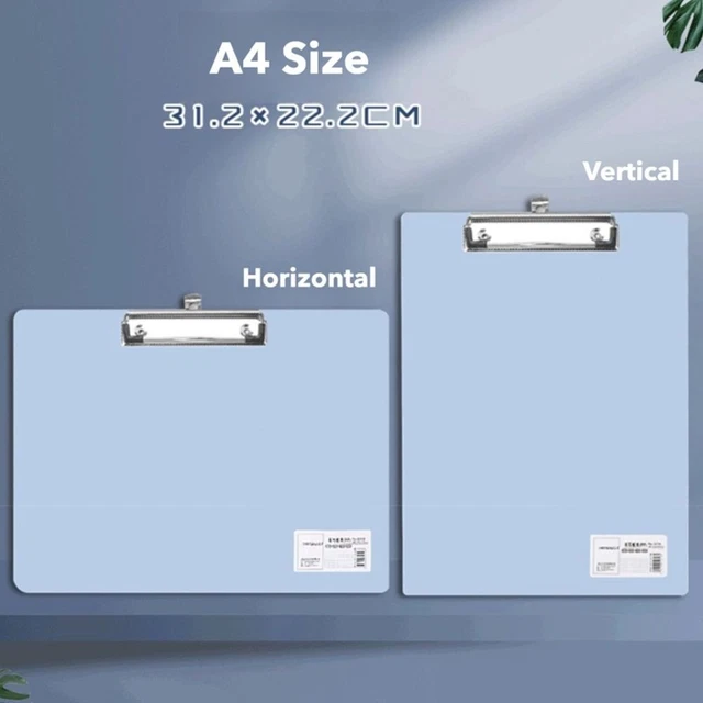 A4/A5 WRITING CLIPBOARD Horizontal/Vertical Writing Board Clip Paper ...