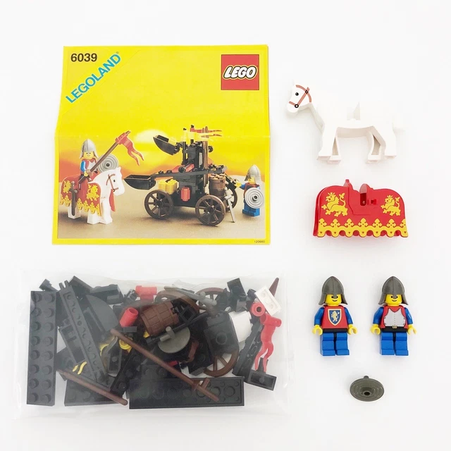 LEGO 6039 CASTLE Twin Arm Launcher Completo di Figure e Istruzioni ...