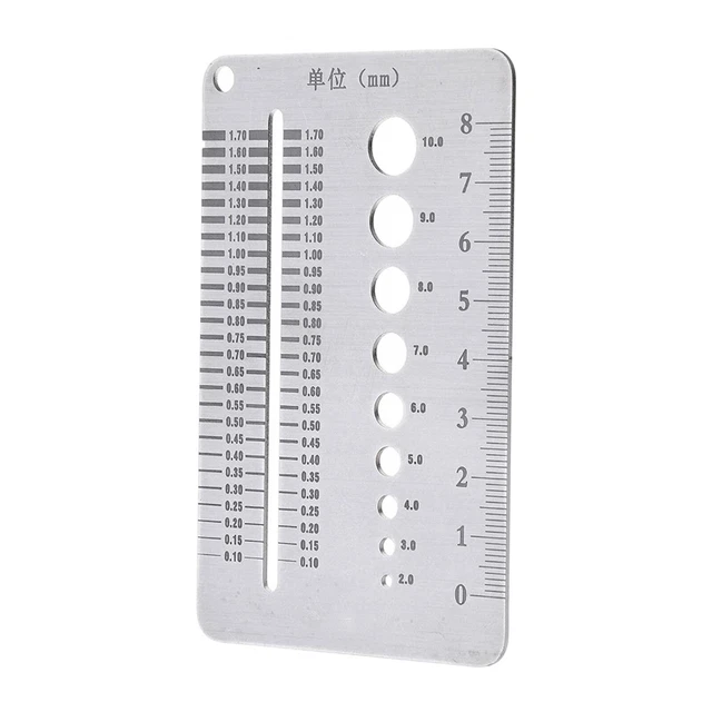 NUT SCREW GAUGE Size Plate Diameter Measuring £11.76 - PicClick UK