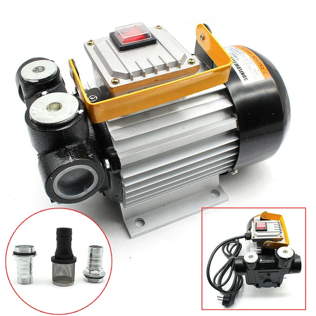 SELF PRIMING ELECTRIC Oil Pump Transfer Fuel Oil Diesel 220V 60L/Min ...