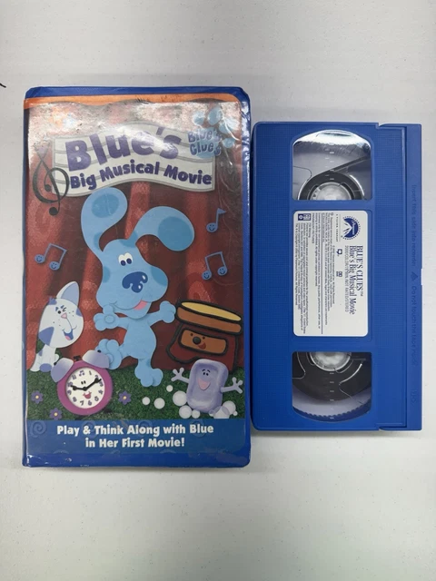 BLUES CLUES: BLUES Big Musical Movie VHS 2000 Nickelodeon Paramount ...
