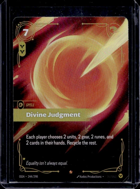2025 RIFTBOUND ORIGINS: League of Legends TCG Divine Judgement Foil ...