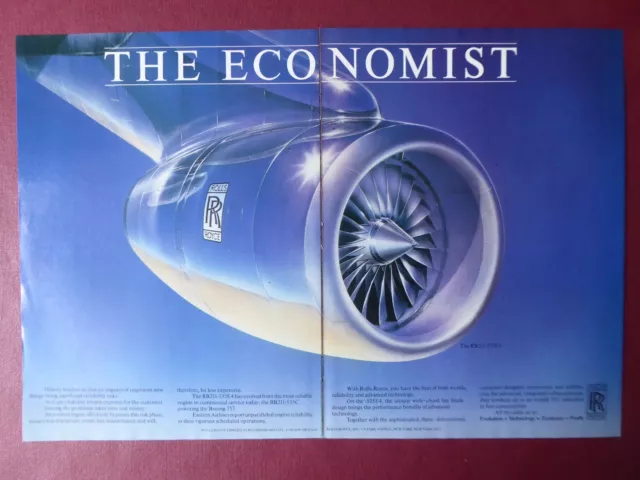 6/1984 PUB ROLLS-ROYCE Rb211-535E4 Aero Engine Boeing 757 Airliner ...