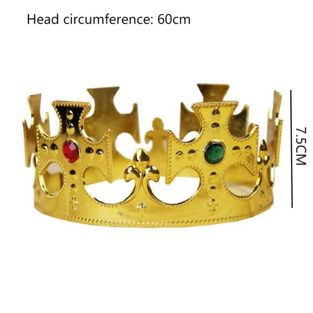 ACCESSORY JEWELRY MEN'S Crown Princess's Crowns Gold Crown Toy Round ...