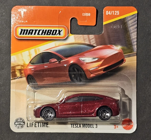 MATCHBOX TESLA MODEL 3, New 2025 Red Colour, Hotwheels £5.92 - PicClick UK