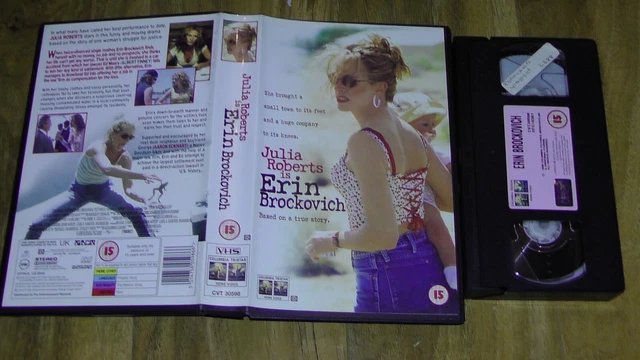 ERIN BROCKOVICH VHS Video Tape Big Box Ex Rental RCA Columbia Pictures £4.99 - PicClick UK