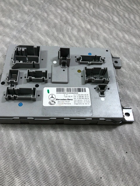 MERCEDES S CLASS W222 Fuse Box Sam Control Module Unit Ecu A2229003905 ...