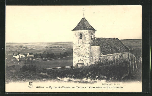 CPA SENS, ÈGLISE St-Martin du Tertre et Monastère de Ste-Colombe EUR 2 ...