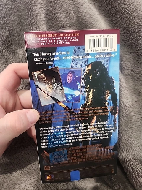 PREDATOR 2 (VHS, 1990) Tested Works Danny Glover Gary Busey Ruben ...