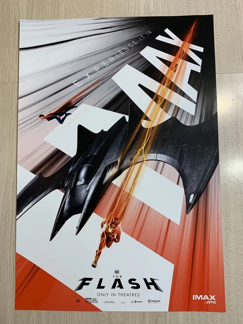 2023 THE FLASH EXCLUSIVE AMC IMAX MOVIE NEW POSTER DC EZRA MILLER 13x19 ...