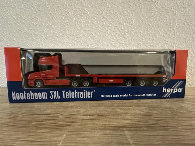 HERPA LKW MODELL Scania Hauber Noteboom 3XL Teletrailer In OVP EUR 30 ...