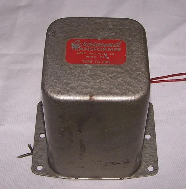 1 VINTAGE ACROSOUND TO-300 ultra linear PP tube amp output transformer ...