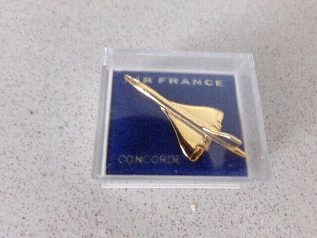 PIN'S AVION CONCORDE Air France dans sa boite d'origine the clivedon collection EUR 7,00 ...